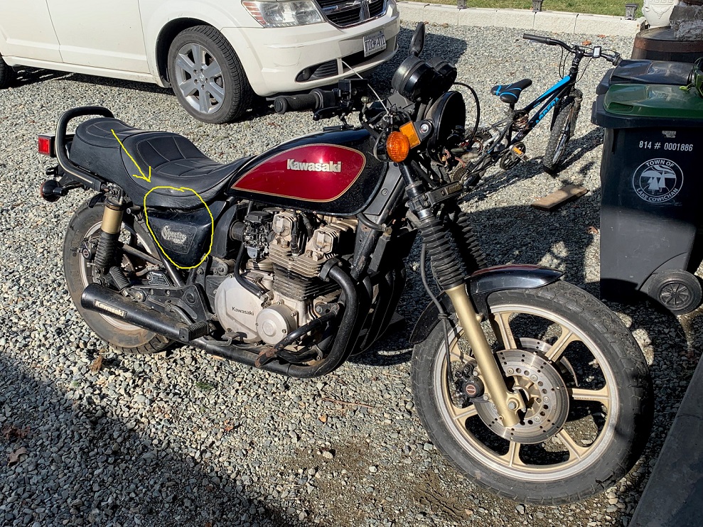 1982 Kawasaki Spectre 1100 - Side Panel cover decals - Source ...