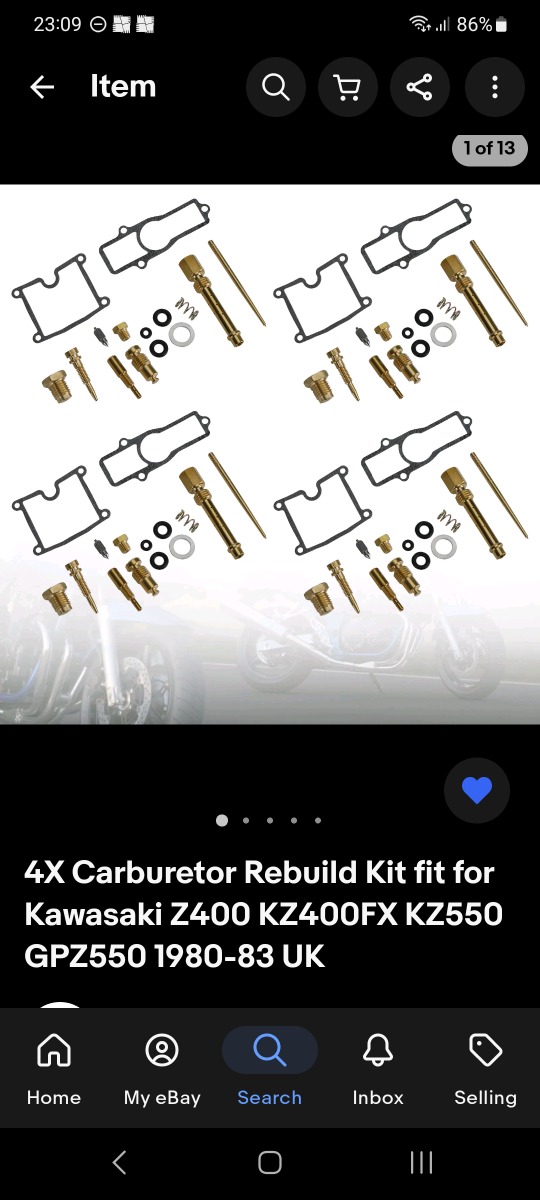 Ebay Rebuild Kits Kzrider Forum Kzrider Kz Z1 And Z Motorcycle